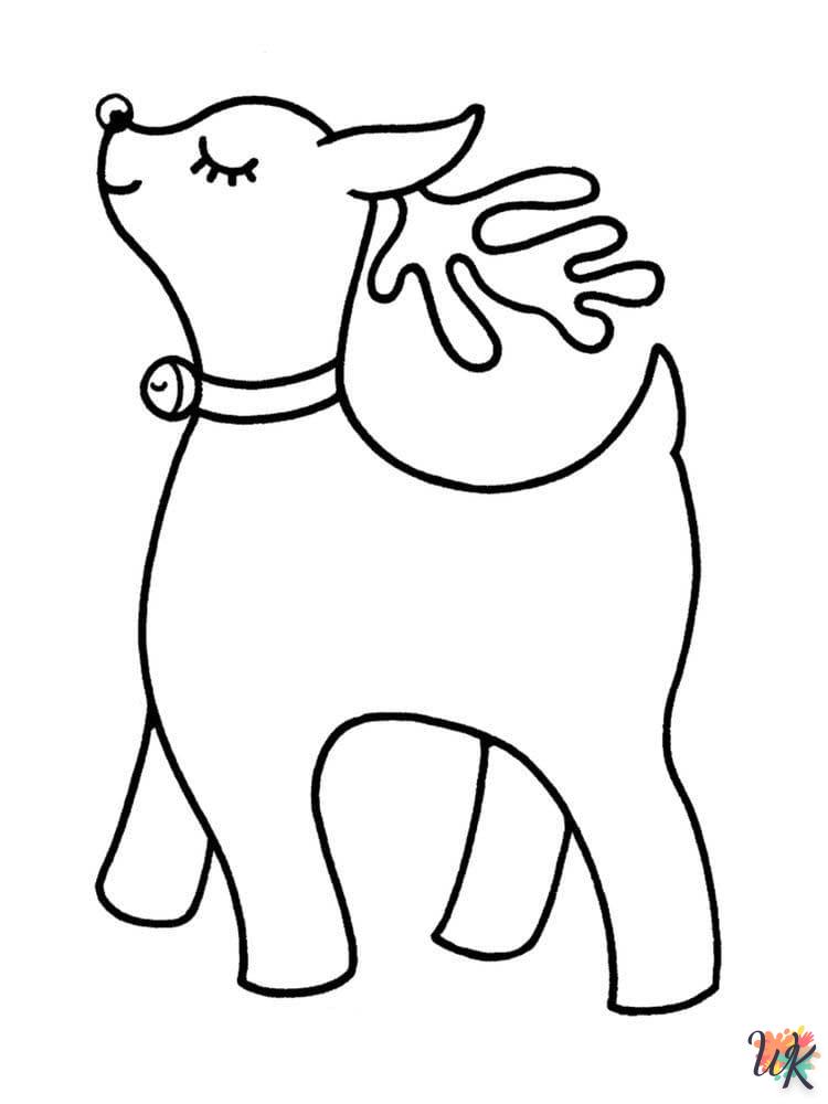 55 Rendier Kleurplaten Online Printen En Kleuren