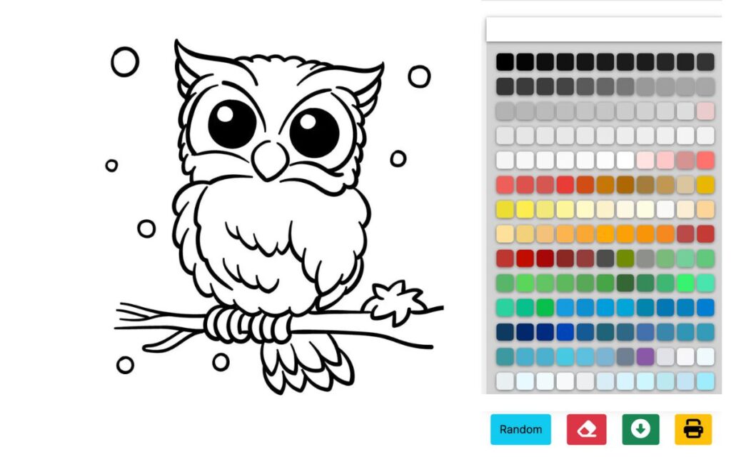 58 Uil Kleurplaten Online Printen En Kleuren